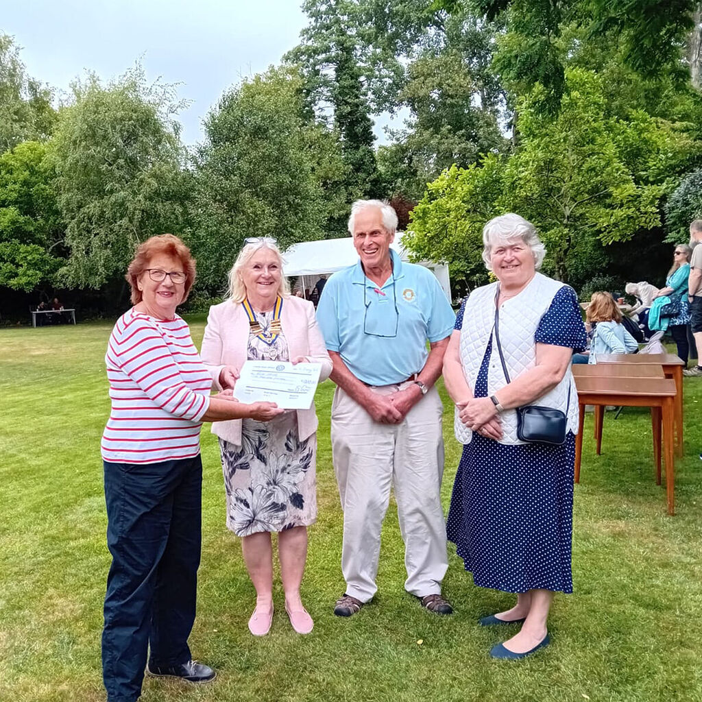 A Generous Donation From The Frome Inner Wheel - The Blue House